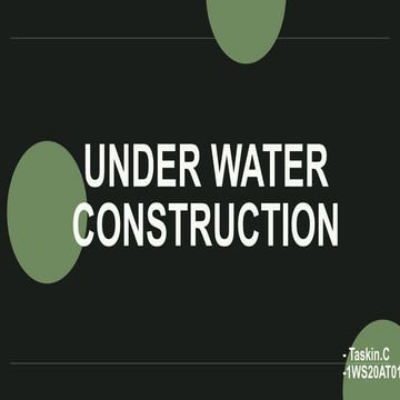 under water pp.pptx construction techniques | PPTX