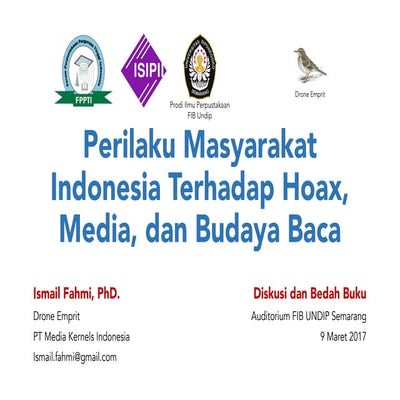Perilaku Masyarakat Indonesia Terhadap Hoax, Media, dan Budaya Baca | PDF