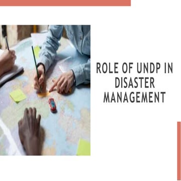 Role of United Nations development Program in disaster management | PPTX