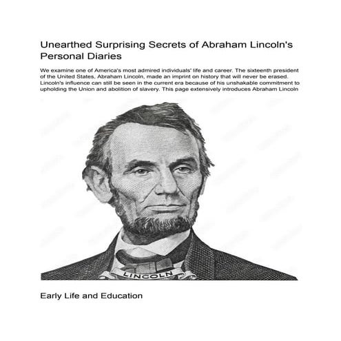 abraham Lincoln's Personal Diaries.pdf