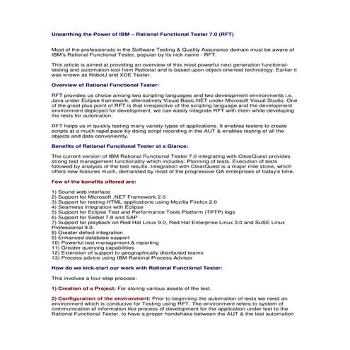 Rft Tutorial 5 How Do We Record Data Verification Point For Test Ob