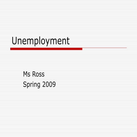 Unemployment | PPT
