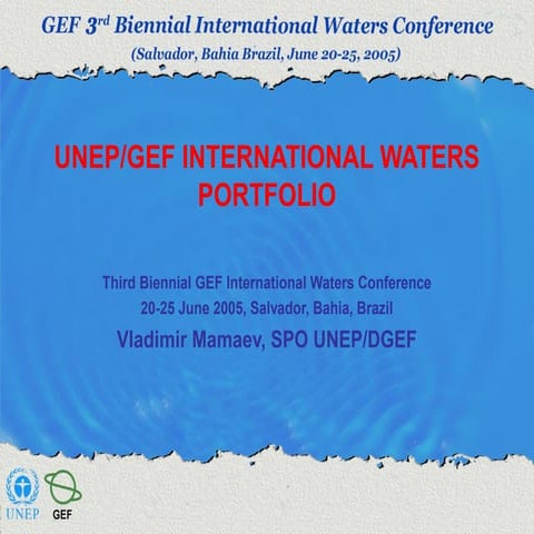 UNEP/GEF International Waters Portfolio | PPT