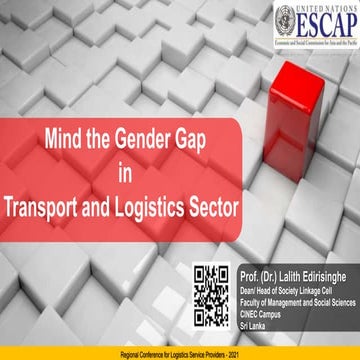 Mind the Gender Gap in Transport and Logistics Sector | PPTX | Debated ...