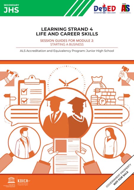 Curriculum Guide on ALS K12 LS 4 (Life and Career Skills) | PDF