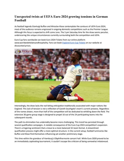Unexpected twists at UEFA Euro 2024 growing tensions in German football ... Unexpected twists at UEFA Euro 2024 growing tensions in German football ...