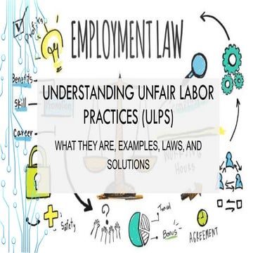 Unfair labor Practices ULP An Overview of Labor Standards and Employee ...