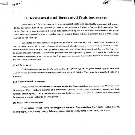 Unfermented And Fermented fruit beverage | PDF