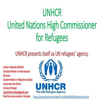 Unhcr intro and handy guide of unhcr for slideshare | PDF | Adoption ...