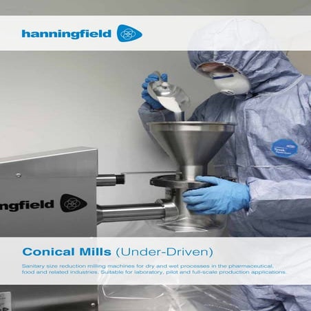 Conical mill for Granulation: Hanningfield Uni-Mill® [Under-Driven] | PDF