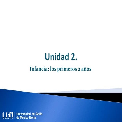 Unidad 2: Infancia. Los primeros 2 años | PPTX