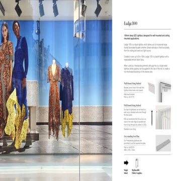 Unibox ledge 100 led lightboxes 200214 | PDF