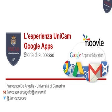 UniCam google apps presentation | PDF