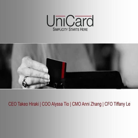 UGBA 100 - Unicard capstone project | PPTX