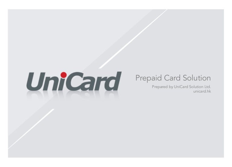 UniCard Prepaid Card Solution