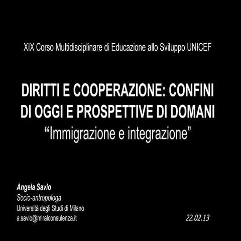 CUMES 2013 - Lezione 3 Savio | PPT