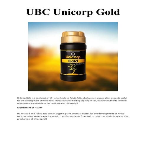 Unicrop Gold | PDF