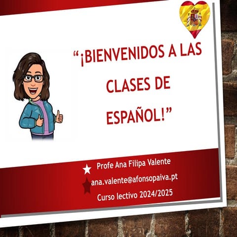 Espanhol_Bienvenidos a la clase de Español.ppt - 9.º ano | PDF