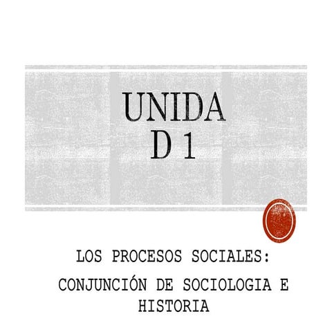 Los procesos sociales | PPTX