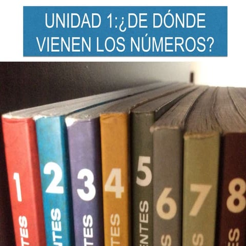 Unidad 1 ¿de dónde vienen los números? | PPTX