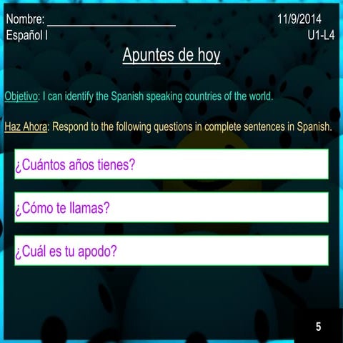 Unidad 1- Lección 4 | PPT