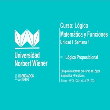 Unidad 1 semana 1 - 2021-2 | PDF
