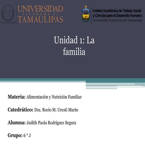 Unidad 1 familia | PPTX