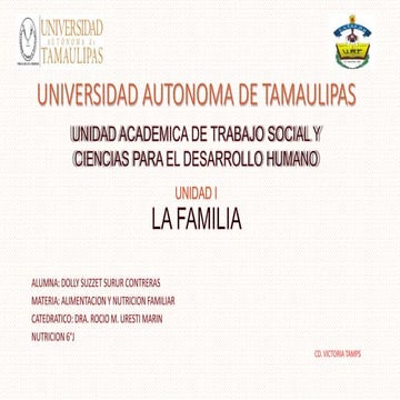 Unidad 1 familia | PPTX
