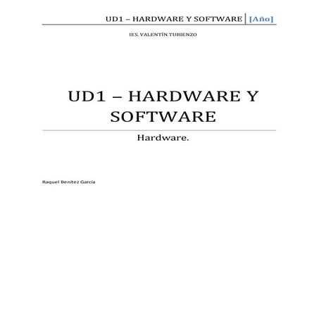 Unidad 2 hardware | DOCX