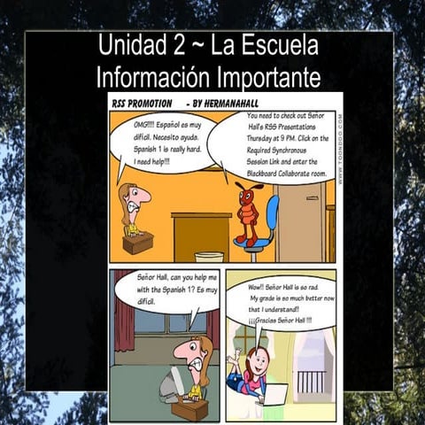Unidad 2 ~ La Escuela | PPT | Educational Assessment | Education