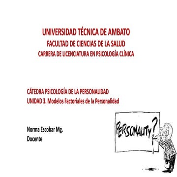 Psicología y características de la personalidad | PPTX