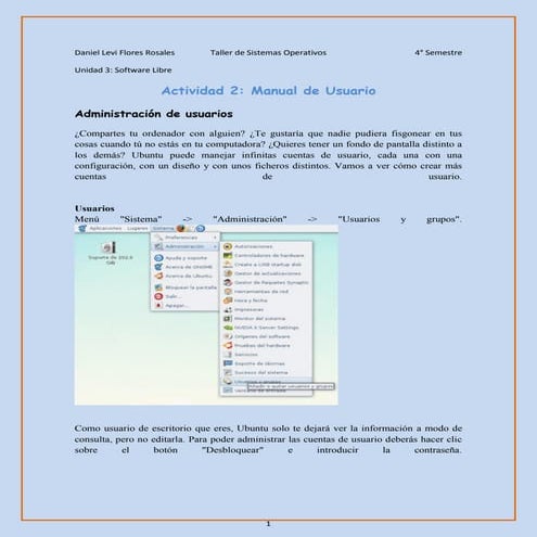 Unidad 3: Actividades y Practicas | DOCX