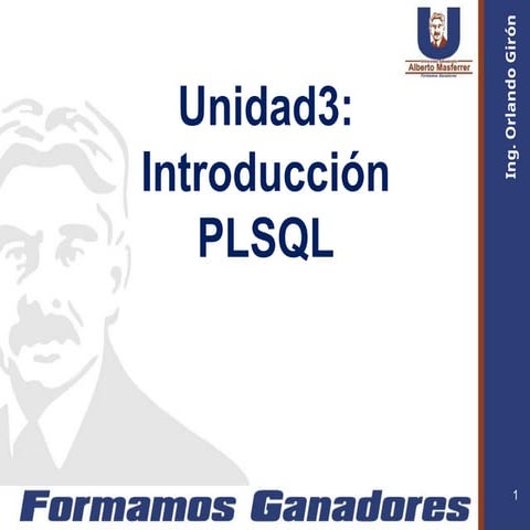 U3 -Introducción PLSQL conceptos basicos | PPT