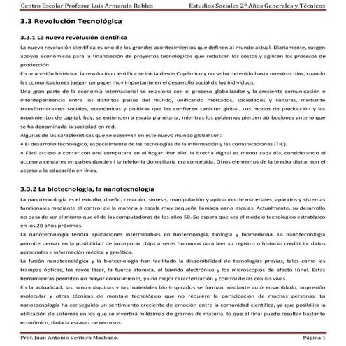 Unidad 3 temas 3 4 y 5 Segundo folleto de estudios sociales 2º años | PDF