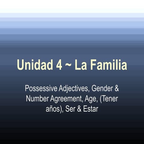 Unidad 4 | PPT