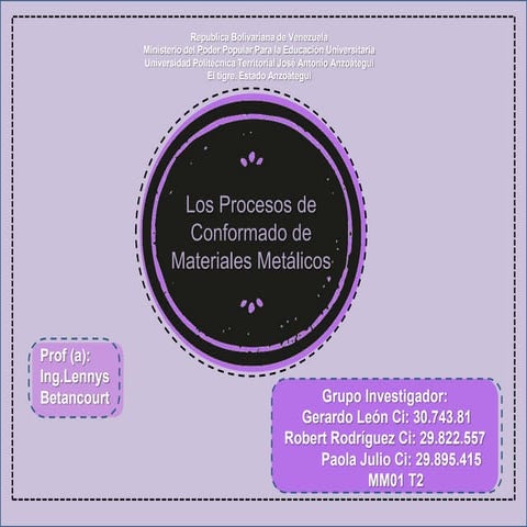 Procesos de formado_mecanico | PDF