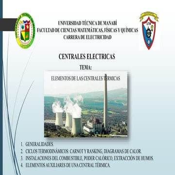 Unidad 4 centrales termicas | PPTX