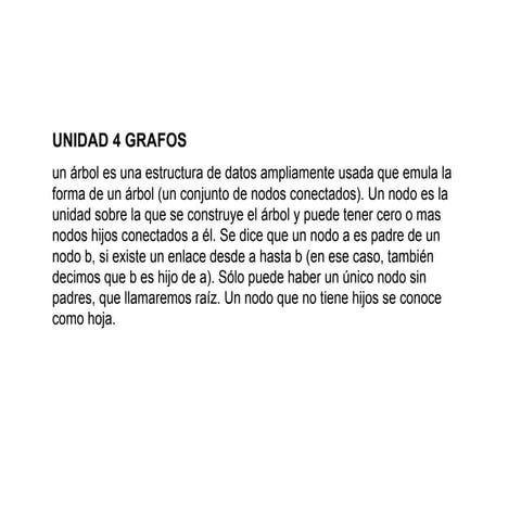 Unidad 4 Grafos | PPT