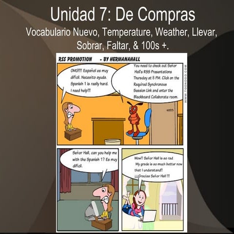 Unidad 7 ~ de compras | PPT