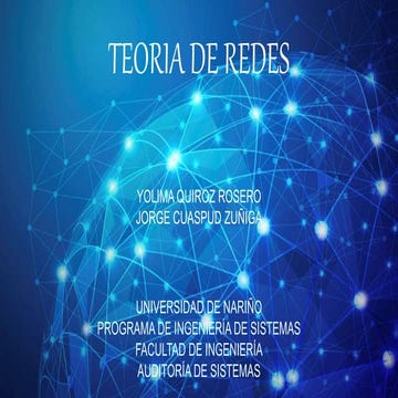 Teoria de Redes | PPTX