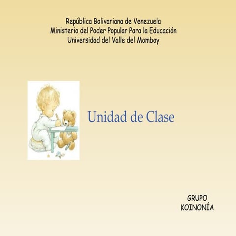 Unidad de clase | PPTX