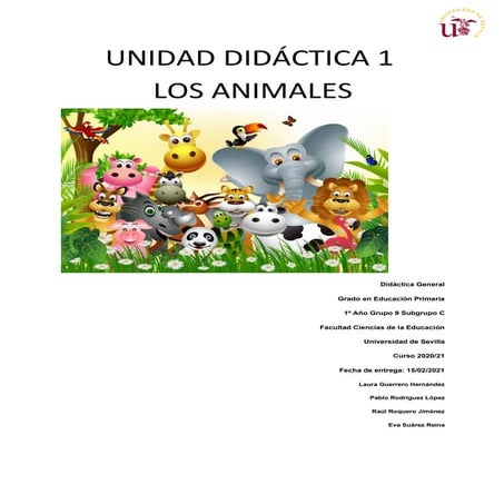 Unidad didactica los animales | PDF