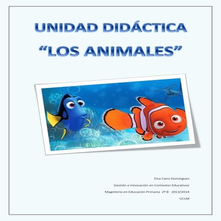 Unidad didáctica los animales | PDF