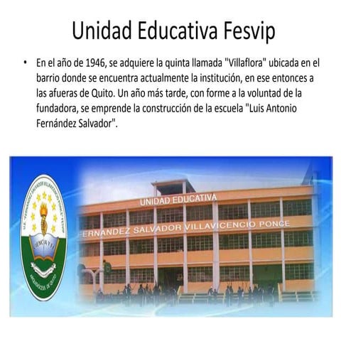 Unidad educativa fesvip | PPTX