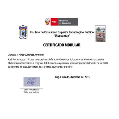 CERTIFICADO | DOCX | Computing | Technology & Computing