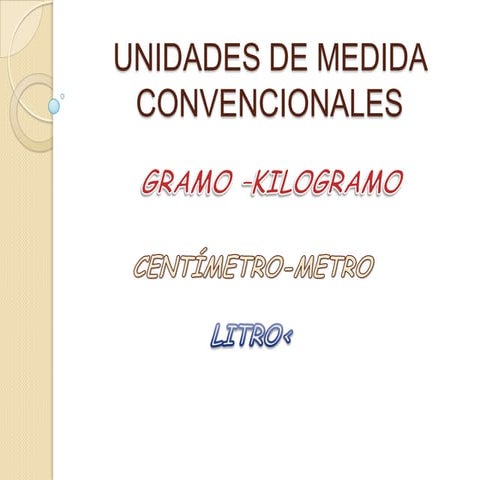 Unidades de medida | PPTX