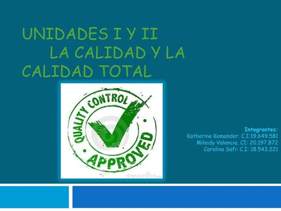 Concepto de Calidad | PPT