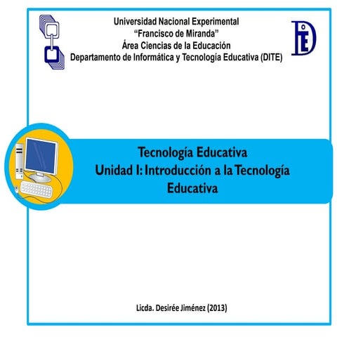 Introducción a la Tecnología Educativa | PDF