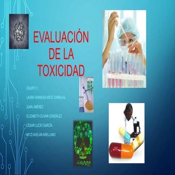 evaluación de la toxicidad | PPTX