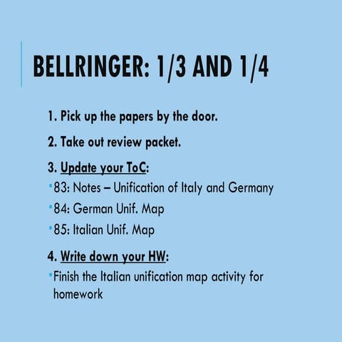 Unification of Italy and Germany 16-17 FINAL.ppt